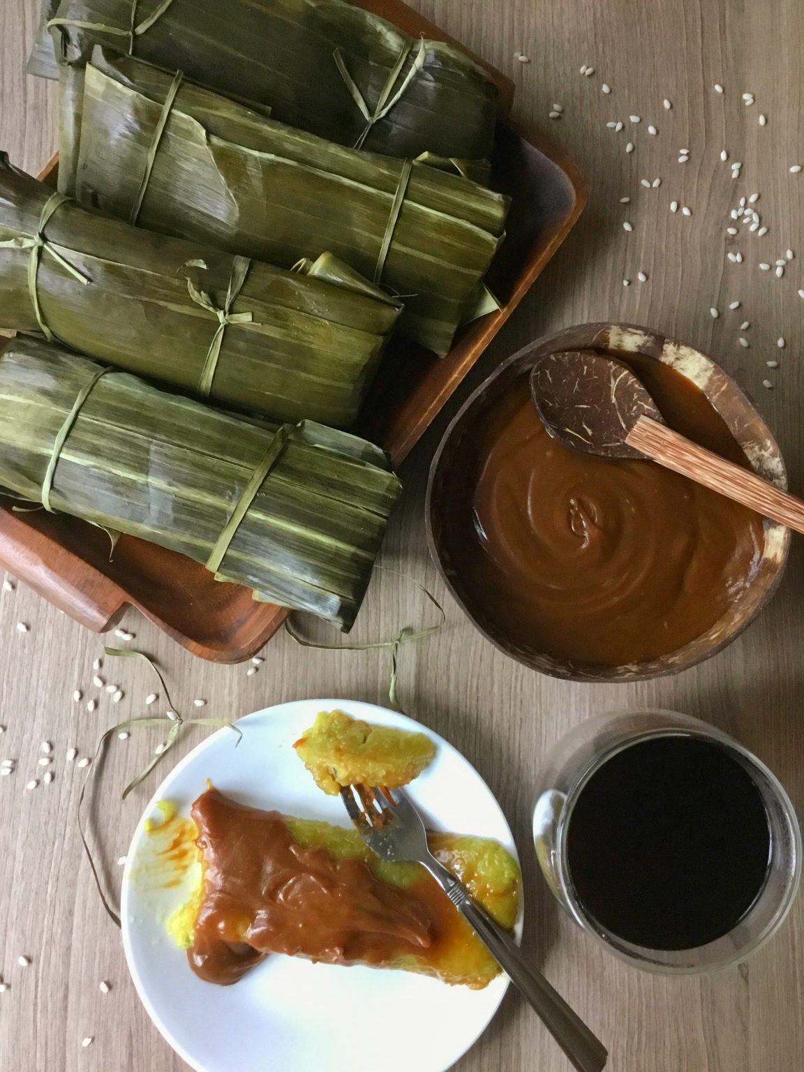 PinoyBites | Suman sa Lihia ( Rice Cake with Sweet Coconut sauce ...