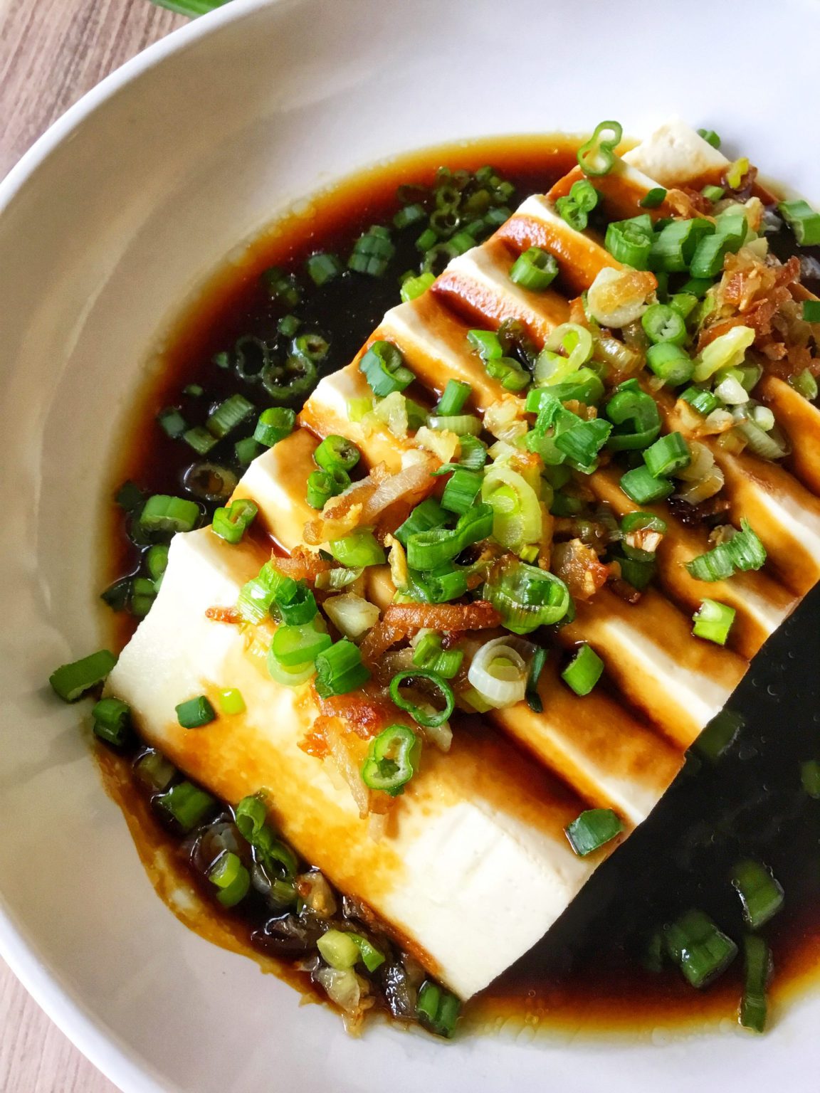 Steamed Tofu with Ginger-Soy Sauce - PinoyBites