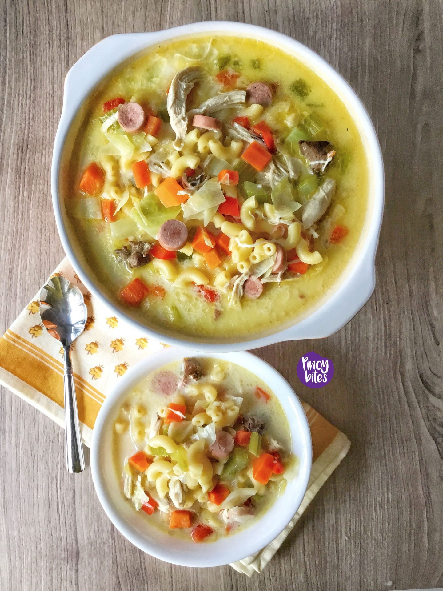 Sopas (Filipino Chicken Macaroni Soup) - PinoyBites